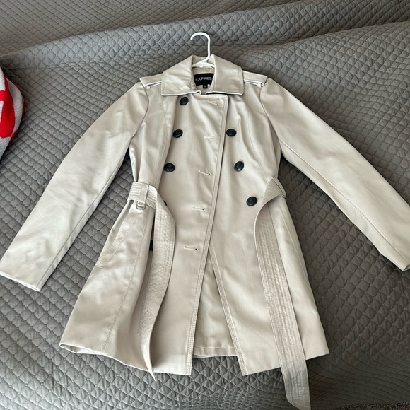 Express | Jackets & Coats | Fitted Express Nude Coat | Poshmark